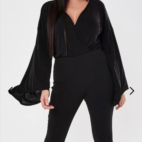 Missguided | Tops | Missguided Bell Sleeved Body Suit Plus Sized | Poshmark